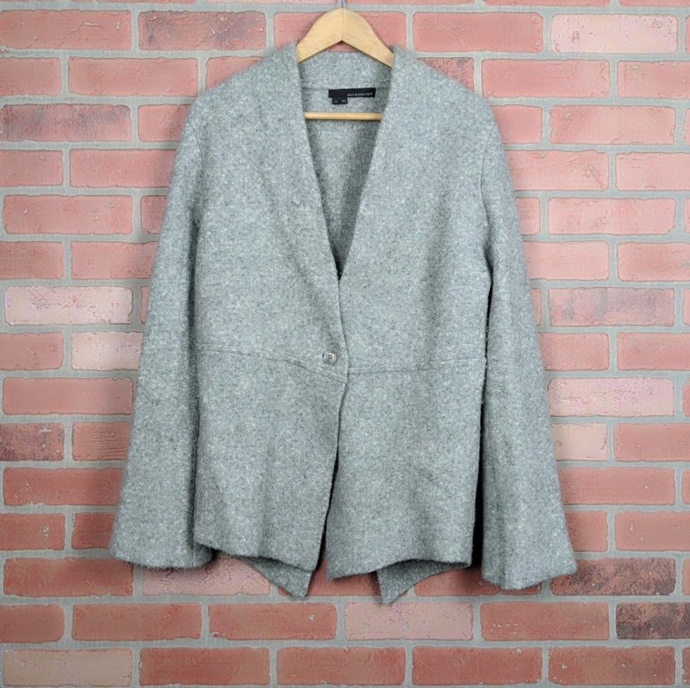 360 Sweater Wool & Yak Split Back Sweater - Gem